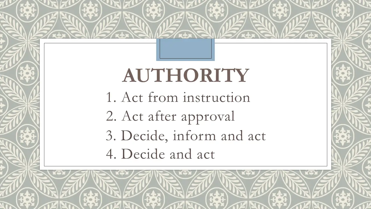The Four Levels of Authority | JONATHAN SANDLING